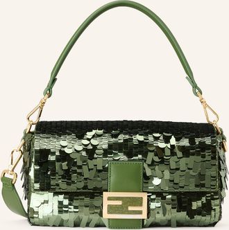 Fendi Handtasche Baguette Mit Pailletten gruen