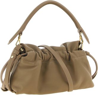 Fendi Baguette Lambskin Leather Shoulder Bag - Beige