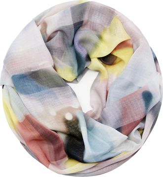 Glamexx24 Loop Schal f&uuml;r Damen Sommer Schlauchschal Farbverlauf Rundschal Leichter Regenbogen Loopschal Halstuch