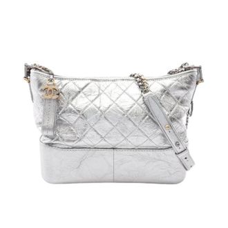 Chanel Pre-owned Gabrielle Hobo Leder Schultertasche - - Pre-owned - Damen - Grau - ONE SIZE