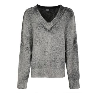 Avant Toi Maglia Scollo V Over - - Knitwear - Damen - Grau - XS