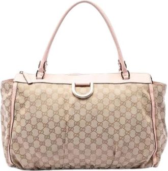 Gucci Pre-owned Canvas Tote Bag - - Pre-owned - Damen - Beige - ONE SIZE