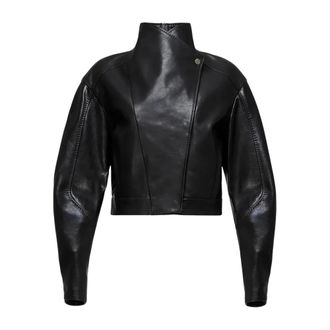VSP Vsp, Femme, Vestes, Noir, Taille: 40 FR Isla Leather Jacket