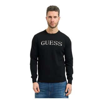 Guess Homme, Pulls, Noir, Taille: XL Pull Kane Col Rond