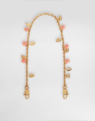 Dolce & Gabbana Metal Shoulder Strap With Roses - Frau Collection Multicolor Onesize