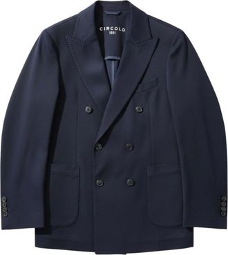 Circolo 1901 Homme, Costumes, Bleu, Taille: L Double Breasted Jacket