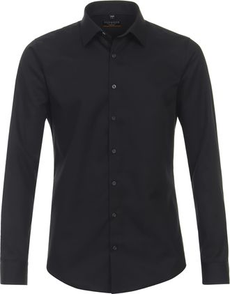 Redmond Businesshemd Uni Slim Fit 90 schwarz XXL