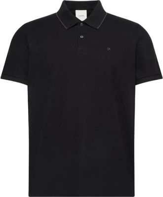 Calvin Klein Homme, Tops, Noir, Taille: XL Polo en Piqu&eacute; de Coton