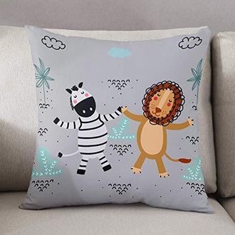 Bonamaison Le Jardin du Lin Zierkissenhüllen, Mehrfarbig, 45x45