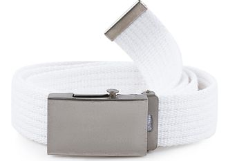 Merry Style Damen G&uuml;rtel Stoffg&uuml;rtel P20 (Wei&szlig;-Silber, 105 cm (Gesamtl&auml;nge 110 cm))