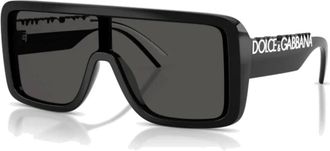 Dolce & Gabbana unisex, Accessoires, Noir, Taille: 34 MM Lunettes de soleil Masque