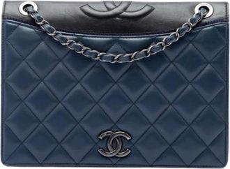 Chanel Ballerine Flap Pre-owned - Femme - Pre-owned - Bleu - Taille: ONE Size