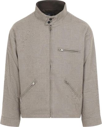 MASTERMIND WORLD Check Harrington Jacke - - Jackets - Herren - Grau - M
