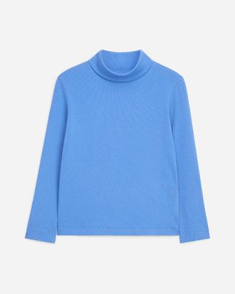 Arket Geripptes Rollkragenoberteil -Blau