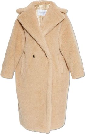 Max Mara Femme, Manteaux, Beige, Taille: 42 FR Tedgirl Fur Coat
