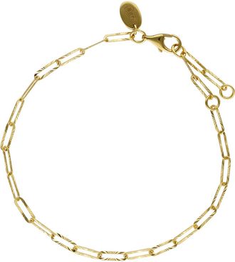 OrusBijoux Bracelet Argent Doré Maille Diamanté