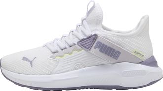 Puma Damen Softride Enzo 5 Slip Tech WNS Straßen-Laufschuh, White Lavendar Pop Lilac Luster Apple Spritz, 42.5 EU