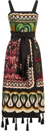 Farm Rio COCONUT TREE FLOW SCARF DRESS