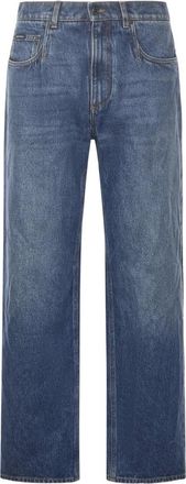 Dolce & Gabbana Homme, Jeans, Bleu, Taille: S Jean avec Plaque Logo