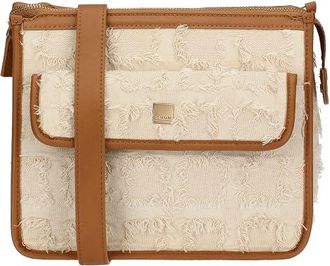 Thun Sac bandoulière en tissu et simili cuir - Extérieur: 100% polyester, finitions : 100% polyester avec revêtement en PU, métal - Collection Toujours ave
