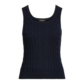 Ralph Lauren &Auml;rmelloses Top - - Tops - Damen - Blau - L