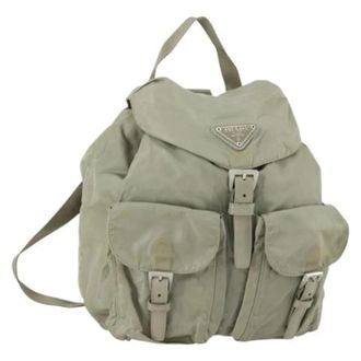 Prada Pre-owned Nylon Rucksack - - Pre-owned - Damen - Beige - ONE SIZE
