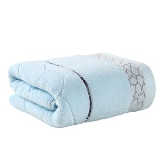 Generic Extra dicke Badet&uuml;cher aus reiner Baumwolle, weich, saugf&auml;hig, Hotel-Qualit&auml;t, Luxushandt&uuml;cher mit Wabenmuster, mehrfarbig (hellblau)