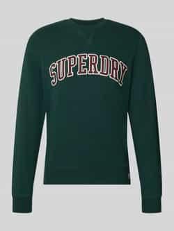 Superdry Regular Fit Sweatshirt aus Baumwoll-Mix mit Logo-Stickerei