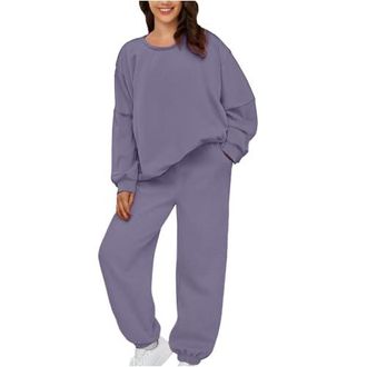 Generic Ensemble de sport 2 pi&egrave;ces pour femme - Ouvert sur le devant - Deux pantalons daffaires en cuir - Manteau et pantalon - Surv&ecirc;tement pour femme - Ensem