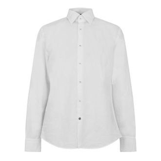 HUGO BOSS Hemd f&uuml;r Herren, Mit Kragen, Lang&auml;rmlig (Wei&szlig;)