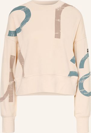super.natural Sweatshirt Capital Logo Krissini Mit Merinowolle beige