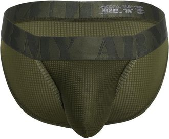 Andrew Christian M&auml;nner Slip Unterw&auml;sche - Military Brief w/Almost Naked Olive - 1x Gr&ouml;&szlig;e L