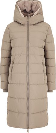 Covered Damen Steppmantel Amy, Gr&ouml;&szlig;e:XL, Farbe:Taupe