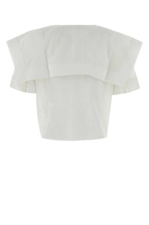 Frame Denim Sleek Cape Shirt - White