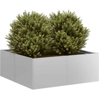 vidaXL Jardini&egrave;re 80x80x30 cm acier galvanis&eacute; Vidaxl