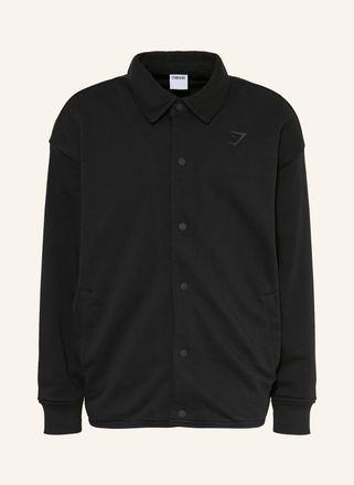 Gymshark Gymshark Oversized-Sweatjacke Power Coach schwarz