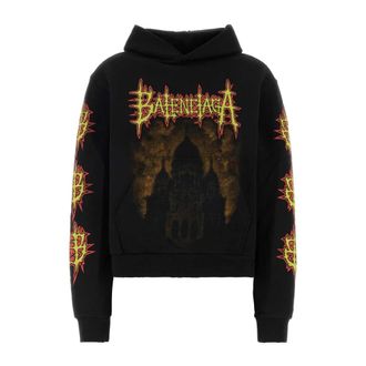 Balenciaga Medium Fit Hoodie - - Sweatshirts & Hoodies - Damen - Schwarzk - S