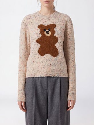 Moschino Pull &agrave; col rond en laine vierge avec imprim&eacute; Teddy Bear
