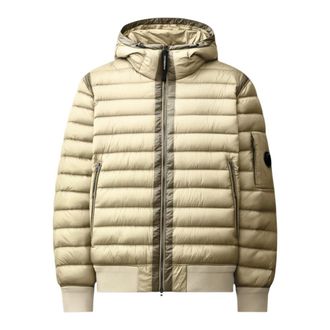 C.P. Company C.p. Company - DD Shell Hooded Lens Down Jacket - Homme - Vestes - Beige - Taille: L