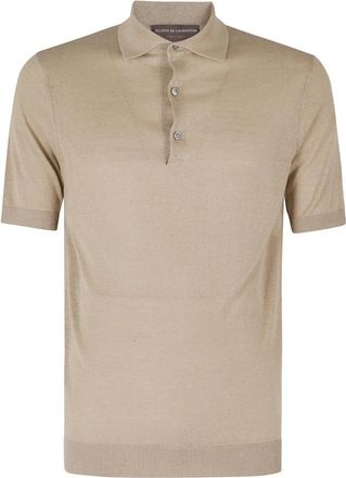 FILIPPO DE LAURENTIIS Homme, Pulls, Brun, Taille: XL Polo Seta Lino