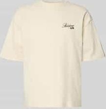 Review T-Shirt mit Rundhalsausschnitt und Label-Print