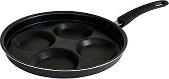 Pintinox Prima Collection Black Poêle à Pancakes, blinis et Crêpes en aluminium antiadhésive, convient à tous feux sauf induction