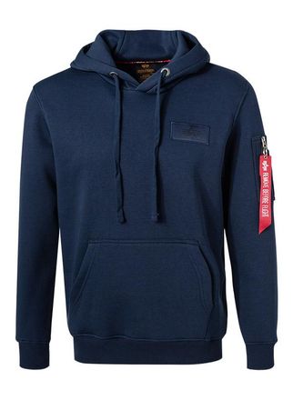 Alpha Industries Herren Pullover blau unifarben