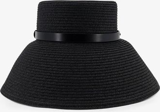 Max Mara Wide-brimmed hat with metal logo on the front - MAX MARA - gender_Woman