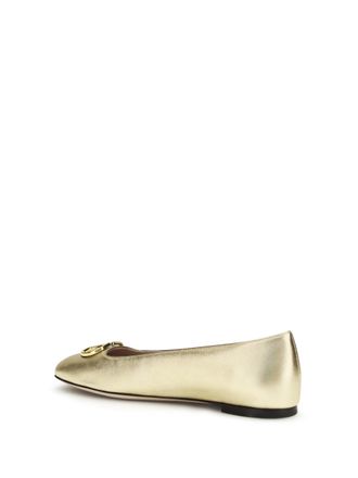 Valentino Garavani Womens Ballerina Flats Vlogo Signature Mekong Shoes
