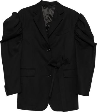 Simone Rocha bow cut-out blazer - Schwarz