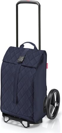 Reisenthel Citycruiser Rhombus Midnight - Praktische Einkaufstasche mit Mehreren großen Fächern als Trolley verwendbar