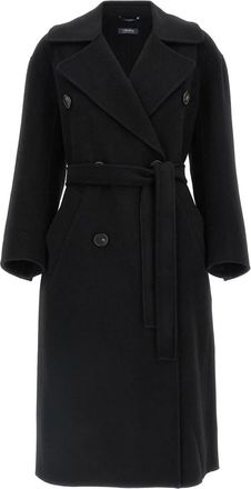 Max Mara Damen, M&auml;ntel, Schwarzk, SGr&ouml;&szlig;e