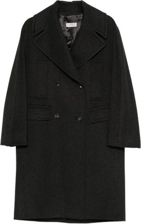 Alberto Biani double-breasted coat - Noir