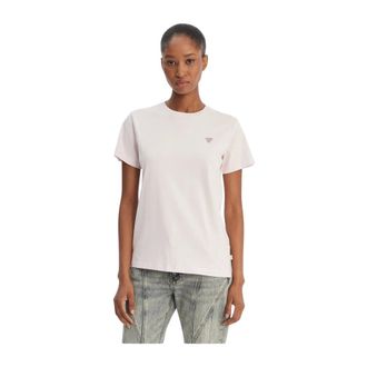 Guess Femme, Tops, Rose, Taille: 40 FR Roses Logo Burnout Tee